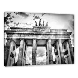 Pixxprint Leinwandbild Brandenburger Tor Berlin