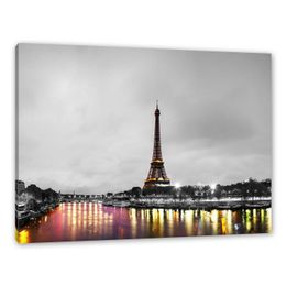 Pixxprint Leinwandbild Eifelturm in Paris