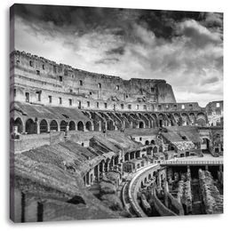 Pixxprint Leinwandbild Kolosseum in Rom