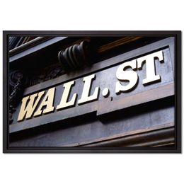 Pixxprint Leinwandbild Wall Street in New York
