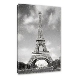 Pixxprint Leinwandbild Eifelturm in Paris