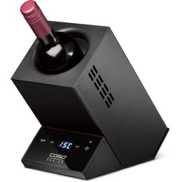 CASO GERMANY Caso Elektrischer Weinkühler 614 Caso Design WineCase One black, Temperatur elektronisch einstellbar, Sensor-Touch Bedienung, schwarz