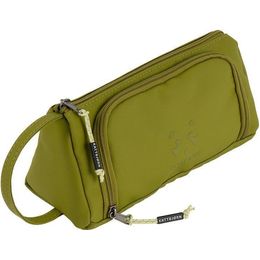 KATTBJØRN Federtasche Swag Bag, Explorer, alle Innen- und Außenstoffe aus recyceltem PET, grün|orange