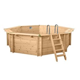 Holzpool ''Java'', Komplettset Ø 4,40 m x 1,36 m