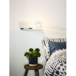 Lucide SEBO Bettlampe Weiß, 1-flammig