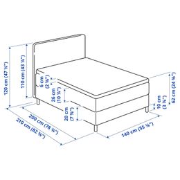 IKEA DUNVIK Boxspringbett