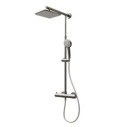 Schulte Duschsystem 'DuschMaster Rain Classic' mit Thermostat, eckig, 155 cm