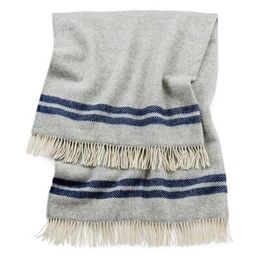Tweedmill Textiles Decke Blok Grau / Blau