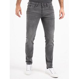 PEAK TIME Slim-fit-Jeans Mailand Herren Jeans mit super hohem Stretch-Anteil, grau