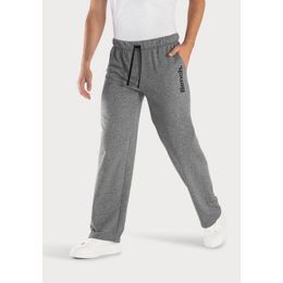 Bench. Loungewear Sweathose mit Logodruck - Sweathose, grau