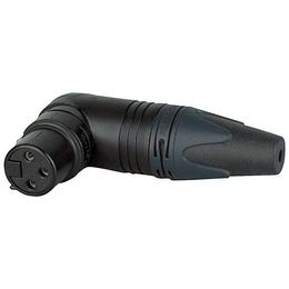 NEUTRIK NC3 FRX BAG Schwarz - Winkelstecker