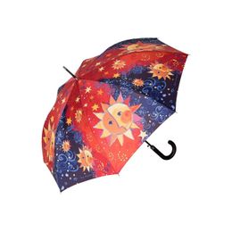 VON LILIENFELD Stockregenschirm VON LILIENFELD Regenschirm Auf-Automatik Rosina Wachtmeister: Sole Stabil Bunt Sonne Mond Sterne Stockschirm Kunst
