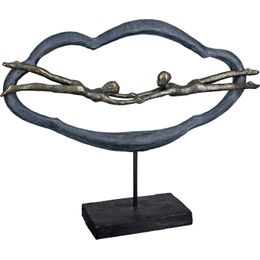 Casablanca by Gilde Dekofigur Skulptur Love is in the air, grau (1 St), grau, grau