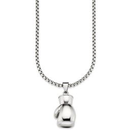 Bruno Banani Kette mit Anhänger Schmuck Geschenk, Halskette Box-Handschuh, Venezianerkette, silberfarben