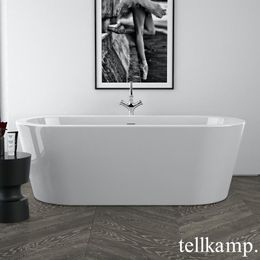 Tellkamp Solitär Freistehende Oval-Badewanne, 0100-282-0B-A/CR,