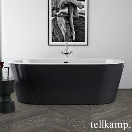 Tellkamp Solitär Freistehende Oval-Badewanne, 0100-082-0B-AUF/CRSW,