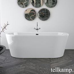 Tellkamp Easy Freistehende Oval-Badewanne, 0100-076-0B-A/CR,