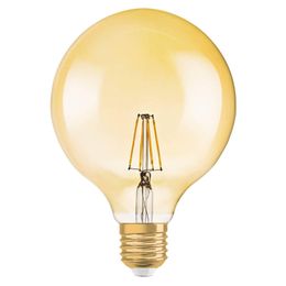 Osram LED-Globelampe E27 2,5W 2.400K Filament gold