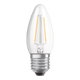 Osram LED-Kerzenlampe E27 4W warmweiß dimmbar klar