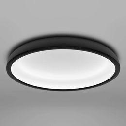 Stilnovo LED-Deckenleuchte Reflexio, Ø 46cm, schwarz