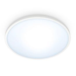WIZ SuperSlim LED-Deckenleuchte CCT Ø29cm weiß