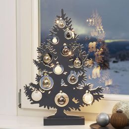 NAEVE LEUCHTEN Näve LED-Dekorationsleuchte Weihnachtsbaum anthrazit