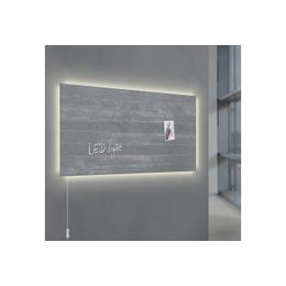 Sigel Magnettafel, Sigel Glas Magnetboard artverum® LED light 91x46 Sichtbeton