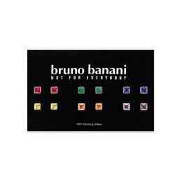 Bruno Banani Ohrstecker-Set Mulitpack Schmuck Geschenk Silber 925 Ohrschmuckset Regenbogen (Set, 12-tlg), mit Zirkonia (synth), bunt|silberfarben