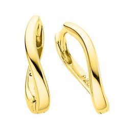 Bruno Banani Paar Creolen Schmuck Geschenk Silber 925 Ohrschmuck Ohrringe Silber Gold, gelb|goldfarben