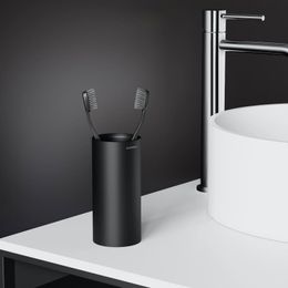 Cosmic Black & White Zahnb&uuml;rstenhalter B: 62 H: 140 T: 62 mm schwarz matt 2513653