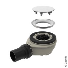 Geberit Setaplano Ablaufgarnitur Komplett-Set, Sperrwasserhöhe 50 mm, 154016001,