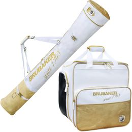 BRUBAKER Sporttasche Carver St. Moritz Skitasche Kombi Set (2-tlg., reißfest und nässeabweisend), Skisack und Skischuhtasche für 1 Paar Ski