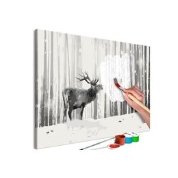 Artgeist Malen nach Zahlen Deer in the Snow