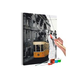 Artgeist Malen nach Zahlen Straßenbahn Lissabon