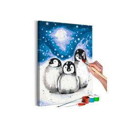 Artgeist Malen nach Zahlen Three Penguins