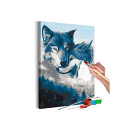 Artgeist Malen nach Zahlen Wolves in Love