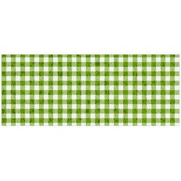 Wallario Acrylglasbild, Muster einer Tischdecke in grün und weiß kariert