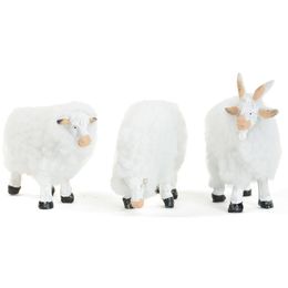 RIFFELMACHER & WEINBERGER Dekofigur Schafe mit Wolle 7cm