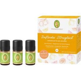 Primavera Aroma Therapie Ätherische Öle bio Duftendes Zitrusglück Grapefruit bio 5 ml + Orange bio 5 ml + Zitrone bio 5 ml