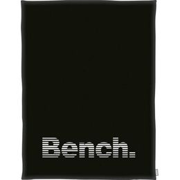 Wohndecke Bench, Bench., samtweiche Wellsoft-Decke, Kuscheldecke, schwarz