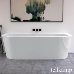 Tellkamp Solitär Wall Vorwand-Badewanne mit Verkleidung, 0100-077-00-A/WG,