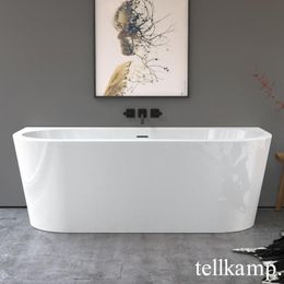 Tellkamp Solitär Wall Vorwand-Badewanne mit Verkleidung, 0100-255-0B-A/WG,