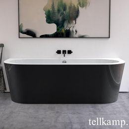 Tellkamp Solitär Wall Vorwand-Whirlwanne mit Verkleidung, W100-077-00-AUF/CRSW,