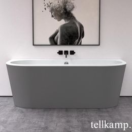 Tellkamp Solitär Wall Vorwand-Whirlwanne mit Verkleidung, W100-055-0B-AUF/CRWMCM,