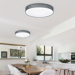Trio Lugano LED Deckenleuchte &Oslash; 75 H: 10 cm, grau 621915511