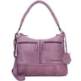 GreenLand Nature Femi & Nine Schultertasche Leder 35 cm lilac