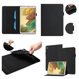 Wigento Tablet-Hülle Aufstellbare Kunst-Leder Tasche Baum Muster für Samsung Galaxy Tab A7 Lite 2021 8.7 Etuis Hülle Cover Schutz Case Zubehör