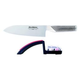 Global Messer-Set, Starter Set: Santoku + Handschleifer