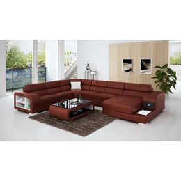 JVmoebel Ecksofa »Ledersofa Couch Wohnlandschaft Design Modern Ecke Sofa U-Form
