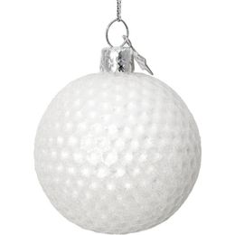 SIKORA Christbaumschmuck BS522 Golfball Glas Ornament Weihnachtsbaum Anhänger